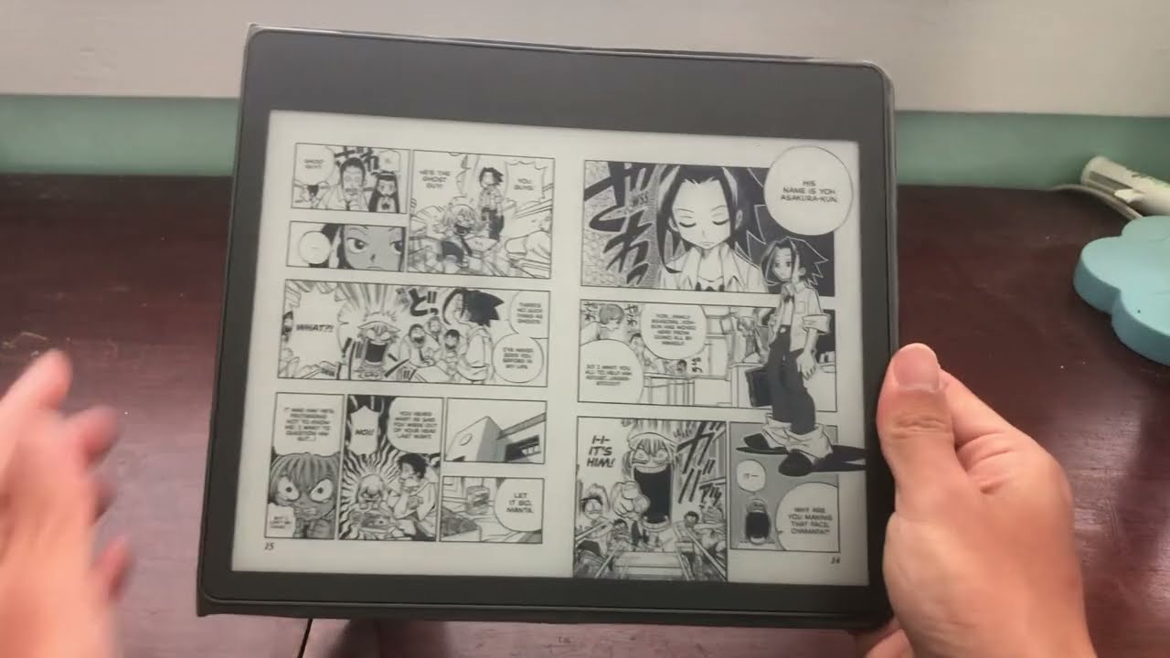 Kindle manga portrait and landscape panel view