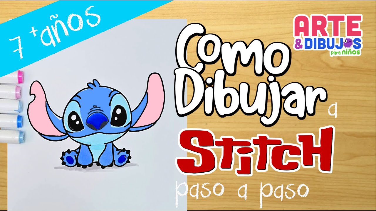 Como dibujar A STITCH | Arte y Dibujos para Niños