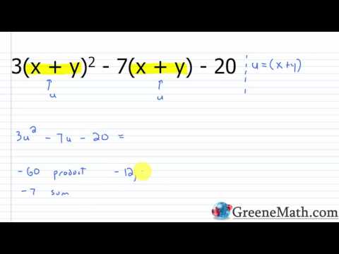 Factoring Polynomials using Substitution - Practice