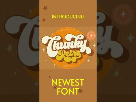 chunkey retro font - Newest Collection #fontcollection #font #graphicdesign #funky #stylish
