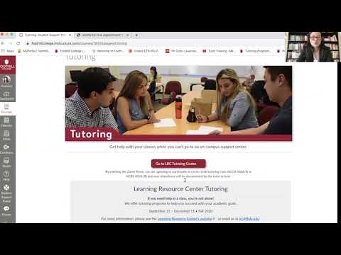 Introduction to the Learning Resource Center Tutoring Program