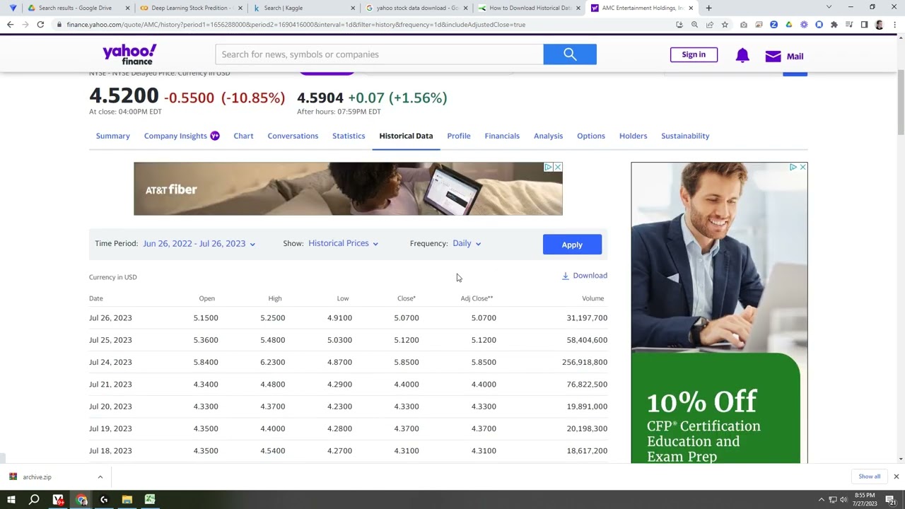 Deep Learning STock Prediction, Kaggle, Yahoo Finance, GPT, GitHub, Pandas, PyTorch, Streamlit