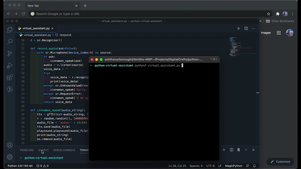 Python Virtual Assistant Project Demo