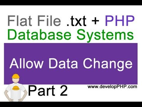 Learn 2 Flat File txt PHP Database Tutorial Allow user or client to change data CMS - Mind Luster