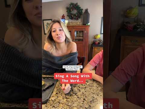 BROTHER VS. SISTER - SING A SONG WITH THE WORD CHALLENGE 😱