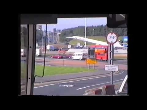 Onboard an Avis Courtesy Bus at London Heathrow Airport 1994
