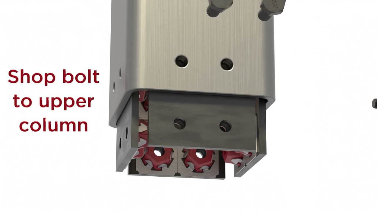 Shuriken Structural Nut Keeper - HSS Column Splice