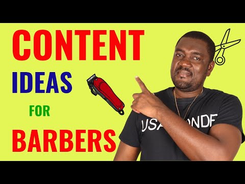 Content Ideas For YouTube Channel | Barber