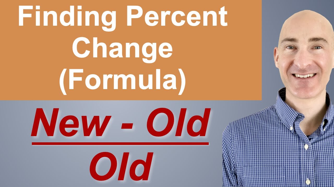 Finding Percent Change (Formula)
