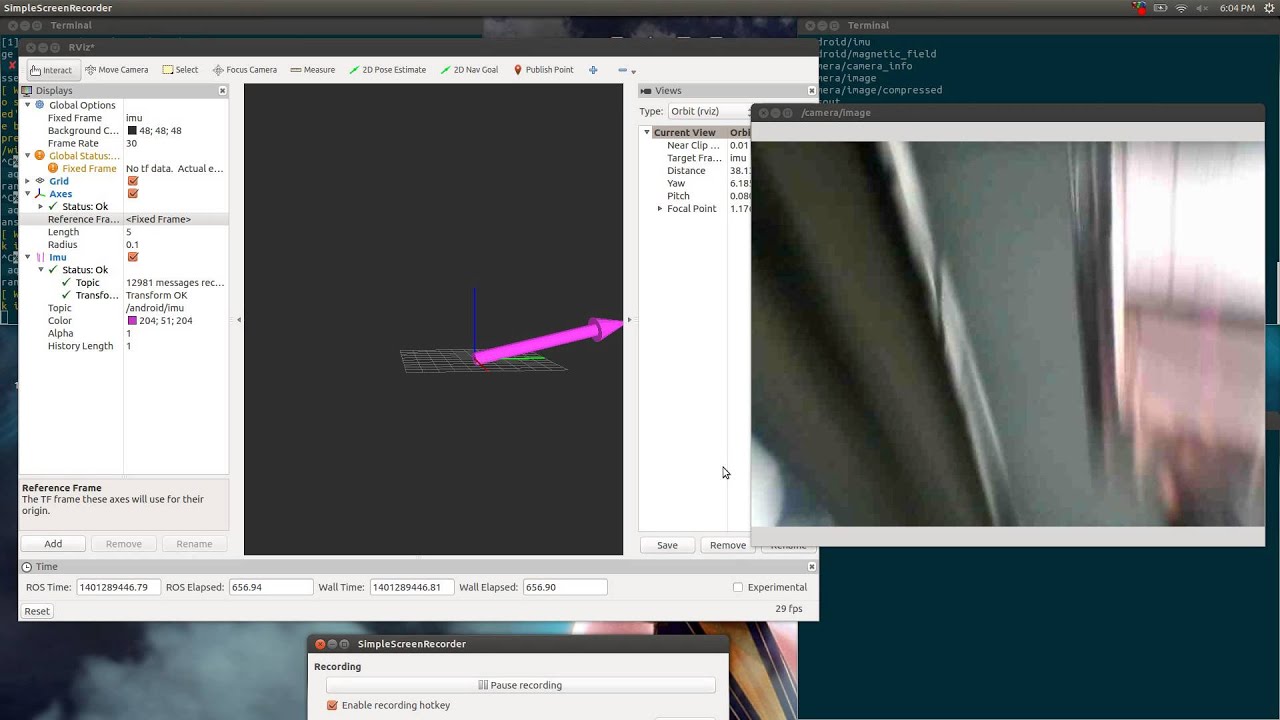 ROS Android / IMU+Camera