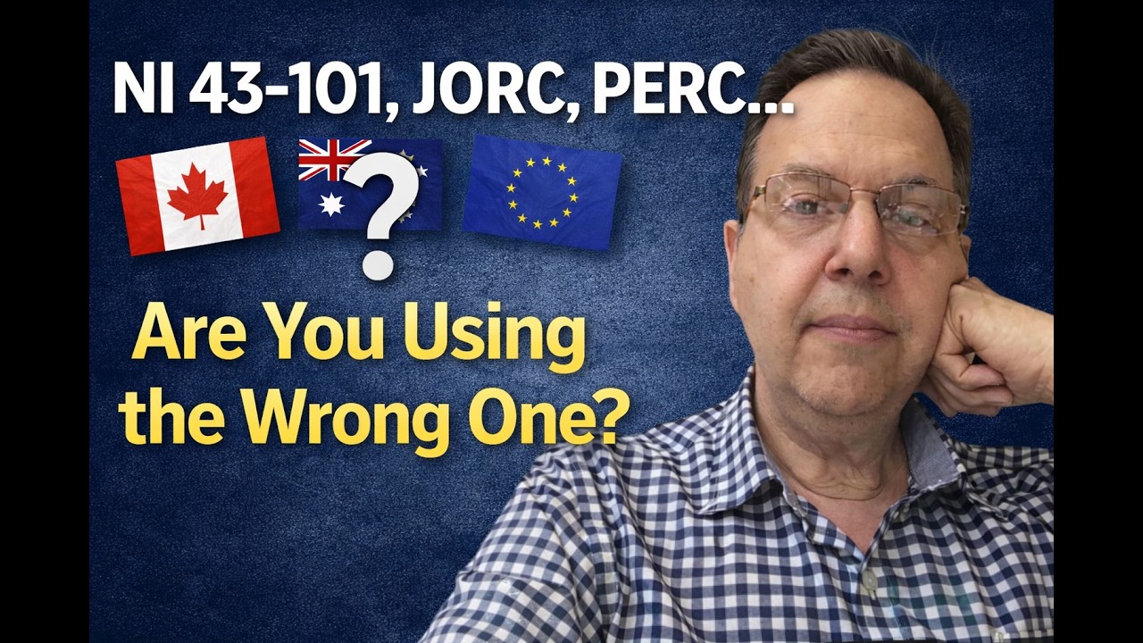 NI 43 101, JORC, PERC    Are You Using the Wrong One?