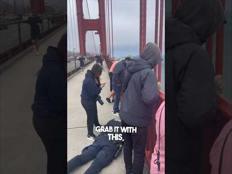 She dropped her phone off of the Golden Gate Bridge 😳