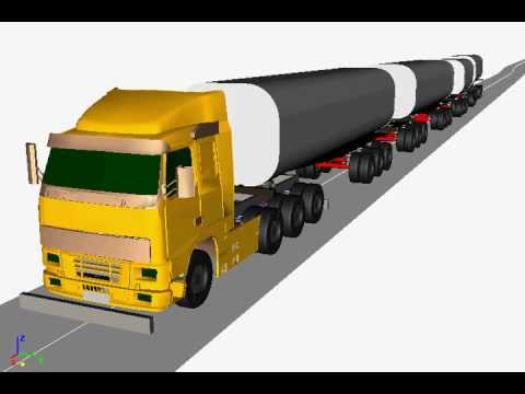 Articulated truck: Universal Mechanism Demo