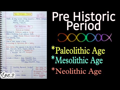 Pre Historic Period -- Stone Age ||Ancient History || handwritten notes || Lec.2 || An Aspirant !