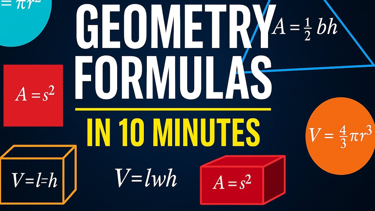Geometry Formulas EASY | Silent Math
