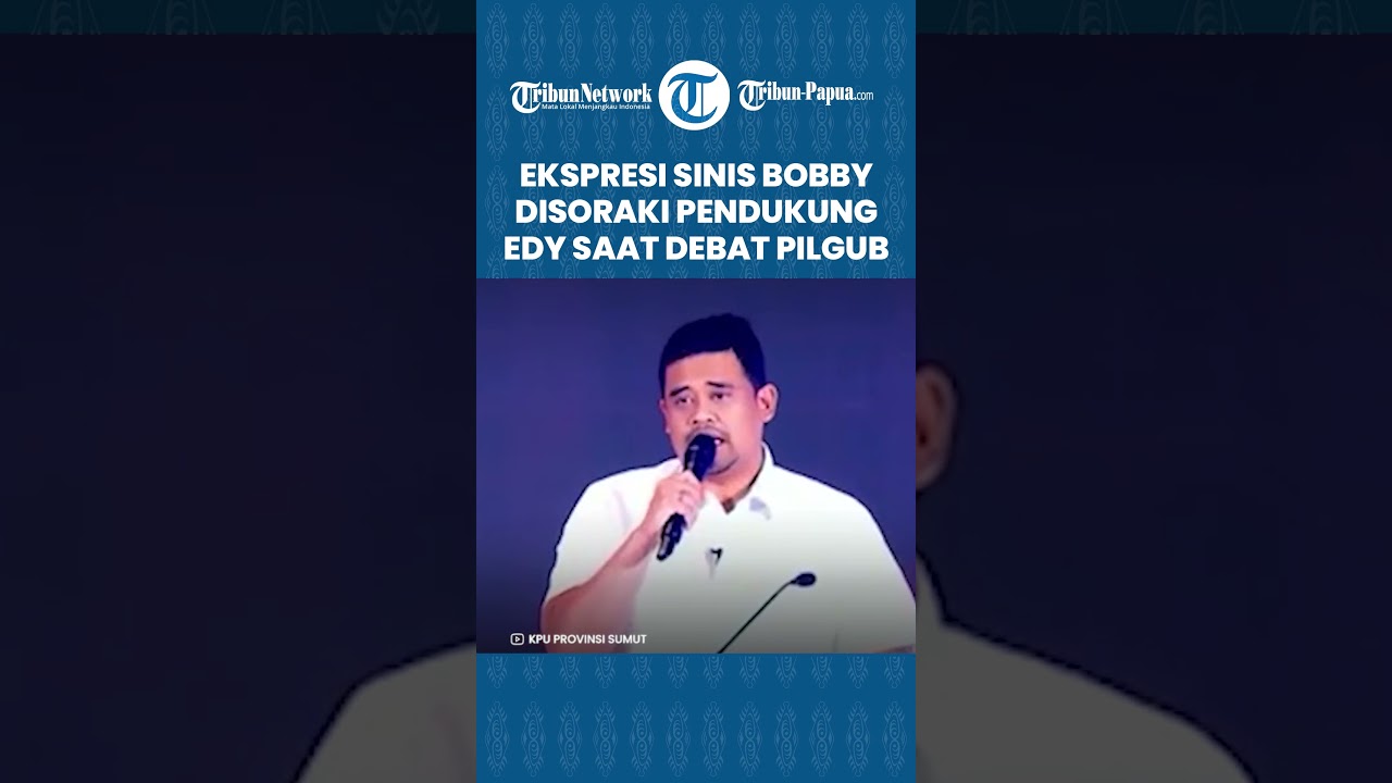 Detik-detik Bobby Nasution Disoraki Pendukung Edy Rahmayadi saat Debat Pilgub Sumut, Auto ...