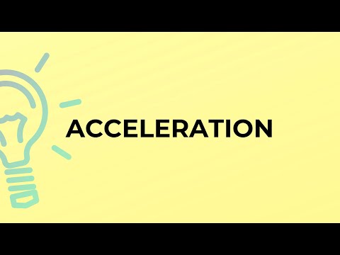 What is the meaning of the word ACCELERATION?