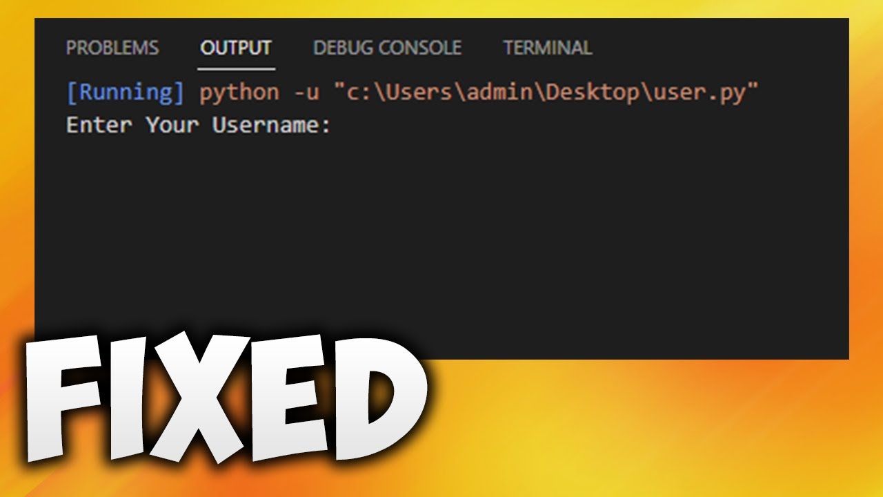 How to Fix Can't Type in Input Field in Python Visual Studio Code - Can't Type in VSCode Terminal