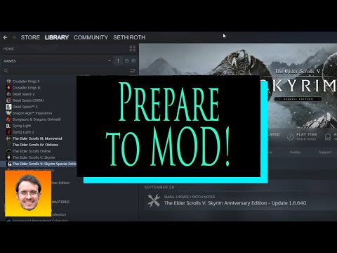 How to PREPARE to MOD SKYRIM (for Windows 10 / Steam users only)