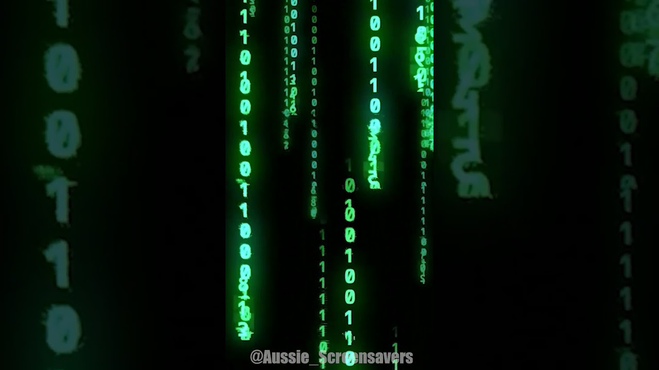 Raining Matrix Binary Code 0's & 1's Screensaver Teaser | #short #shorts #shortvideo #shortsvideo