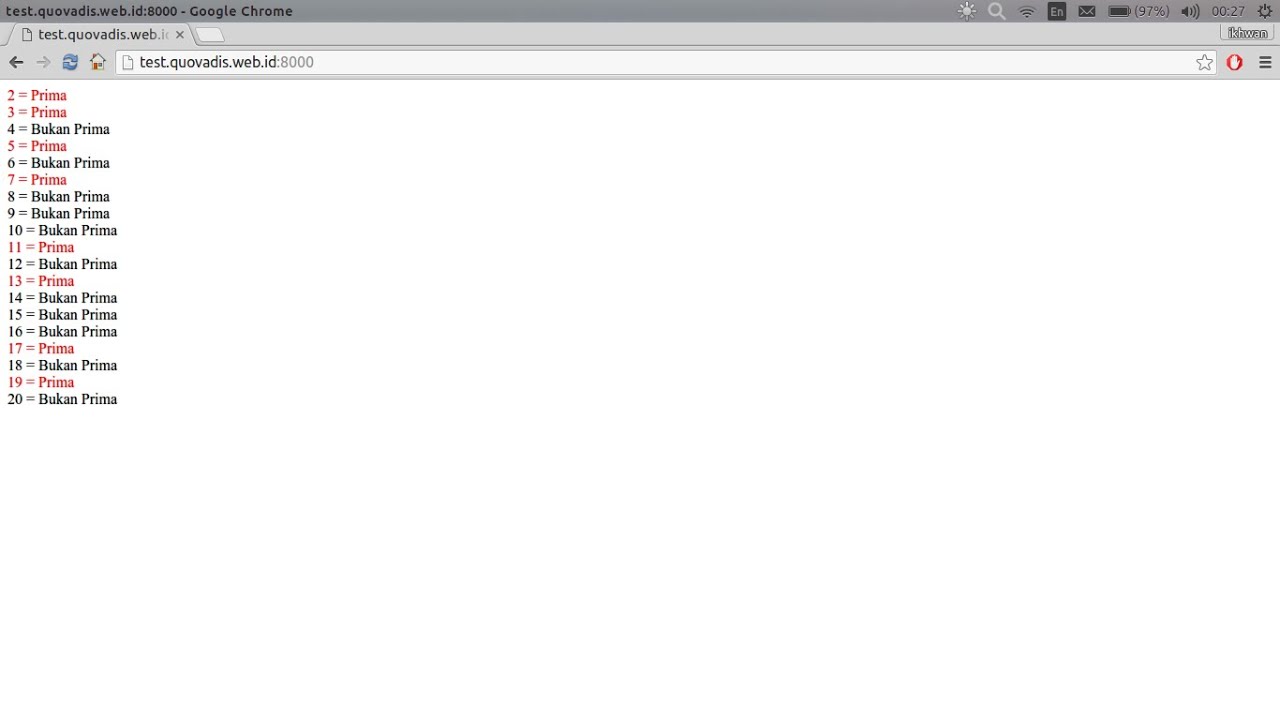 [ALGORITMA] Bilangan Prima dengan PHP