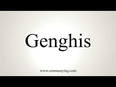 How To Pronounce Genghis
