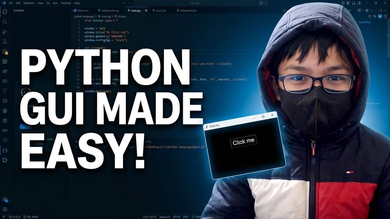 Tkinter Python Tutorial – Build Desktop Apps Like a Pro