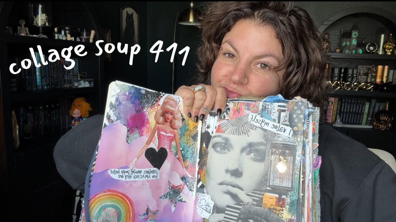 Collage Soup art journal flip through