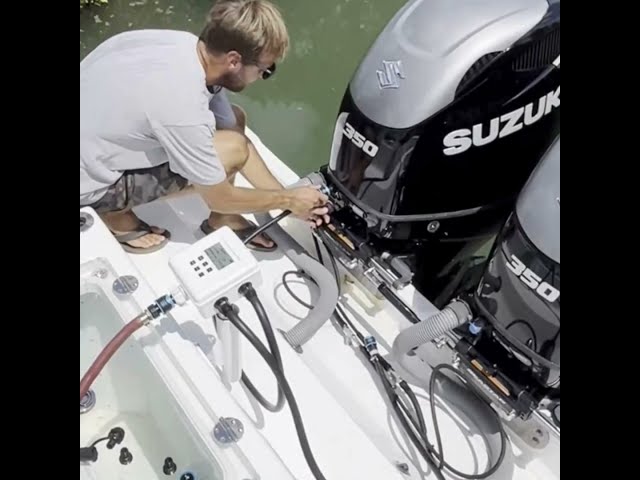 SEAMULE Flushmaster Automated Outboard Engine Flushing System, 2-Outlet ...