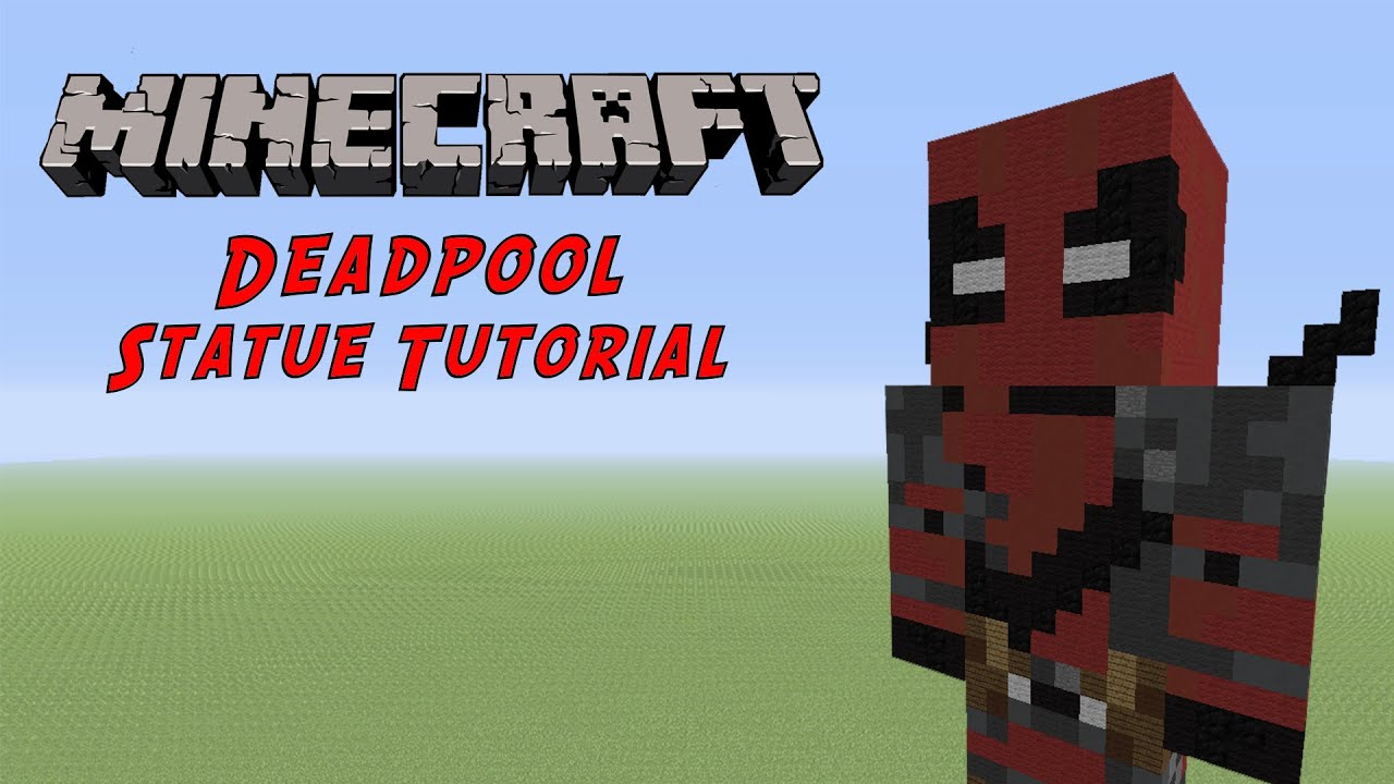 Minecraft Tutorial: Deadpool (Marvel) Statue