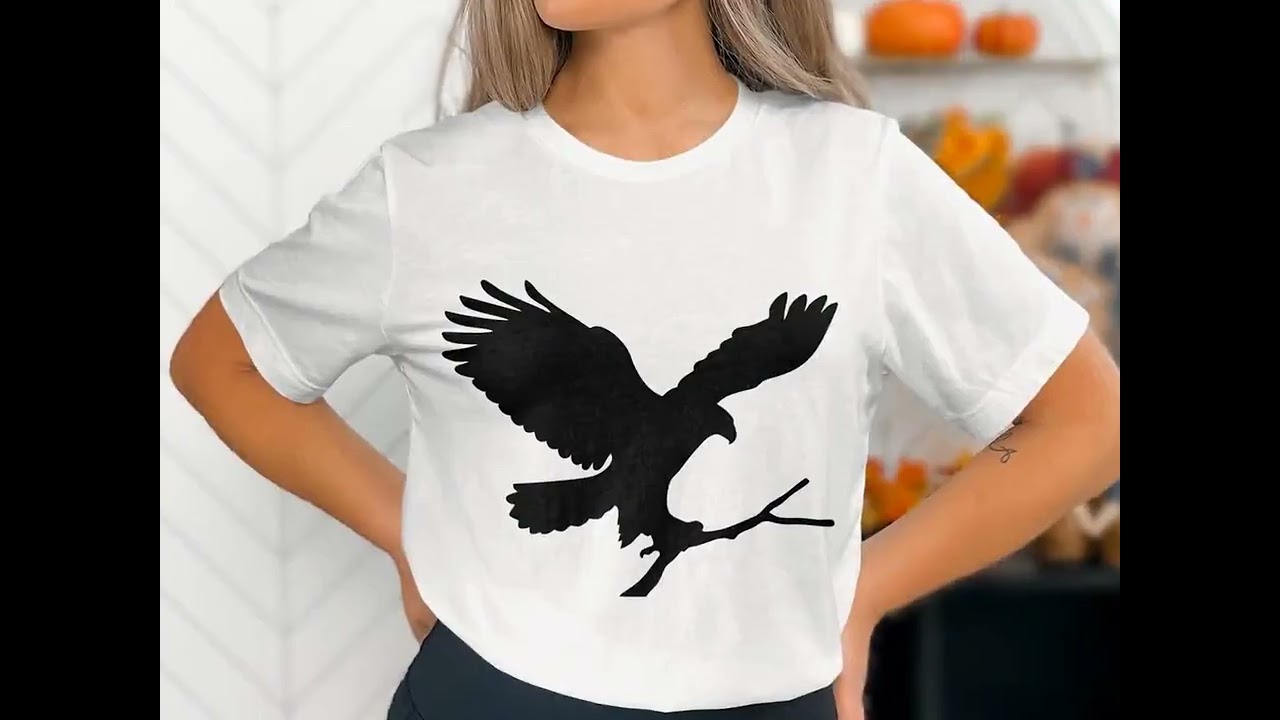 Stunning Bald Eagle Landing Silhouette SVG, Bird of Prey Clipart, Nature Scene Vector, Eagle in Flig