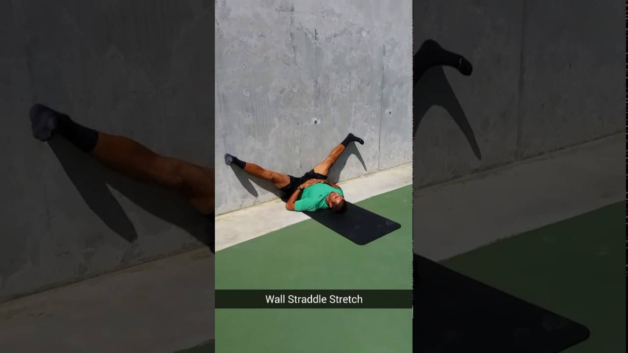 Wall Straddle Stretch