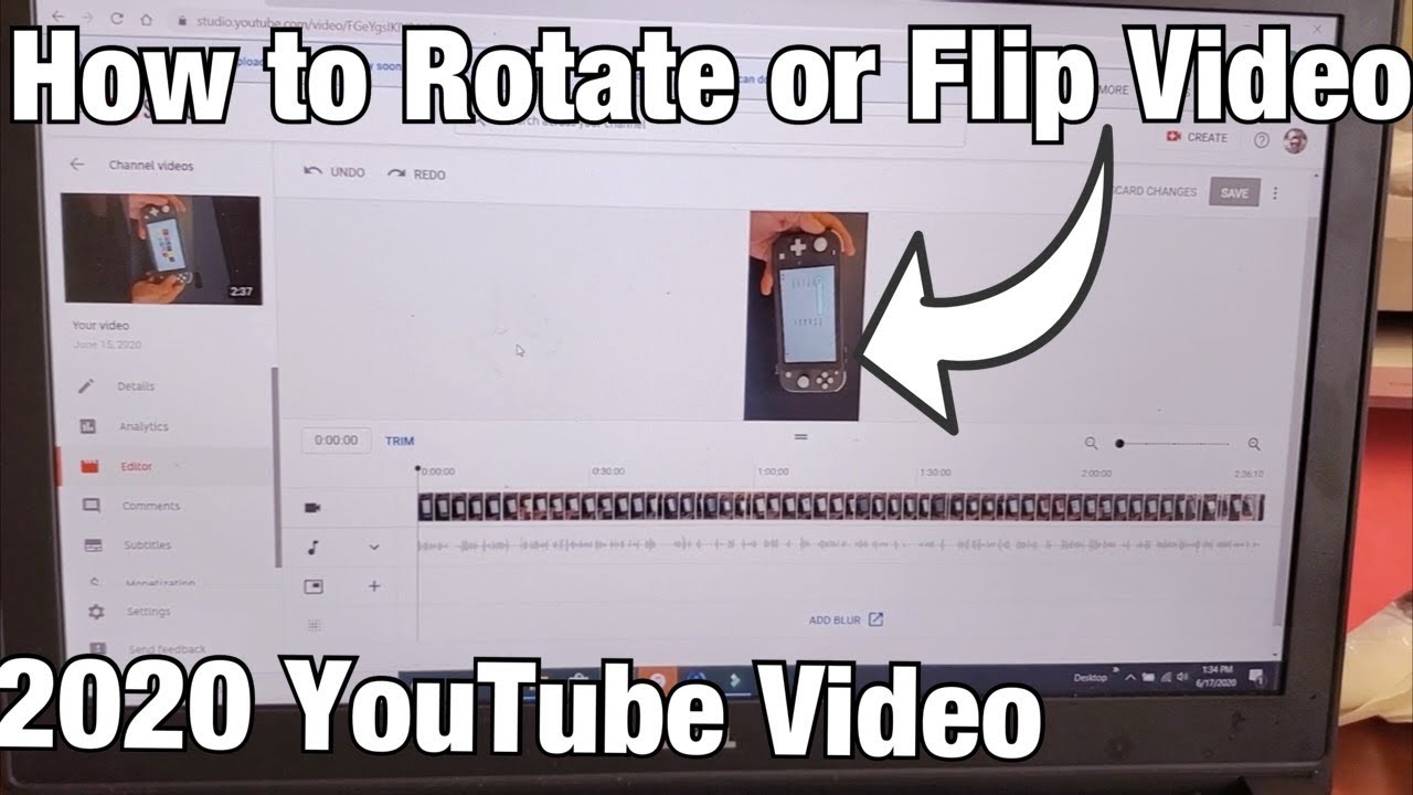 2020 How to Rotate or Flip your Uploaded YouTube Video