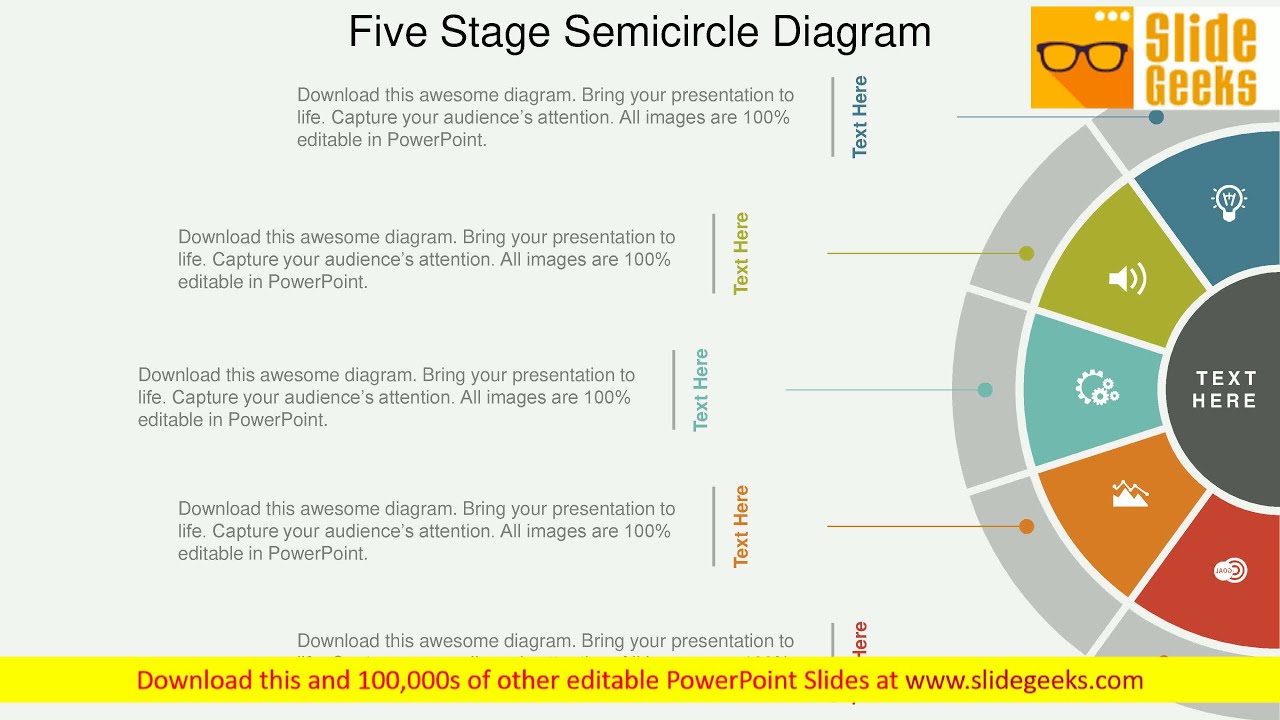 Semi Circular Free Powerpoint Template
