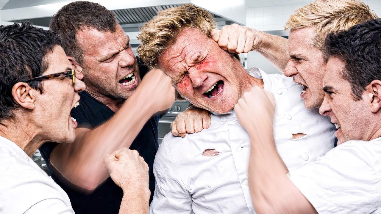 Times Gordon Ramsay Got Attacked in Hell's Kitchen!