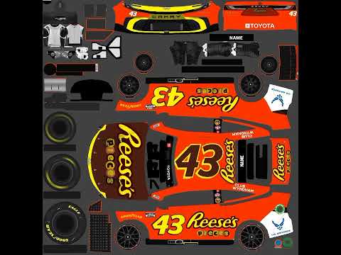 Custom Nascar diecast templates wave #nascar #nascarracing