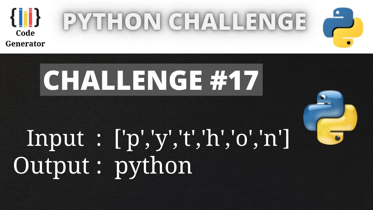 Python Challenge Program | #17