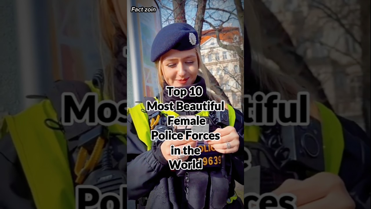 TOp 10 most beautiful female police forces in the world || #shorts