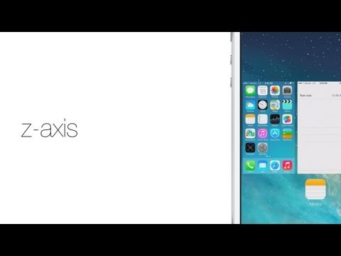 iOS 7: z-axis