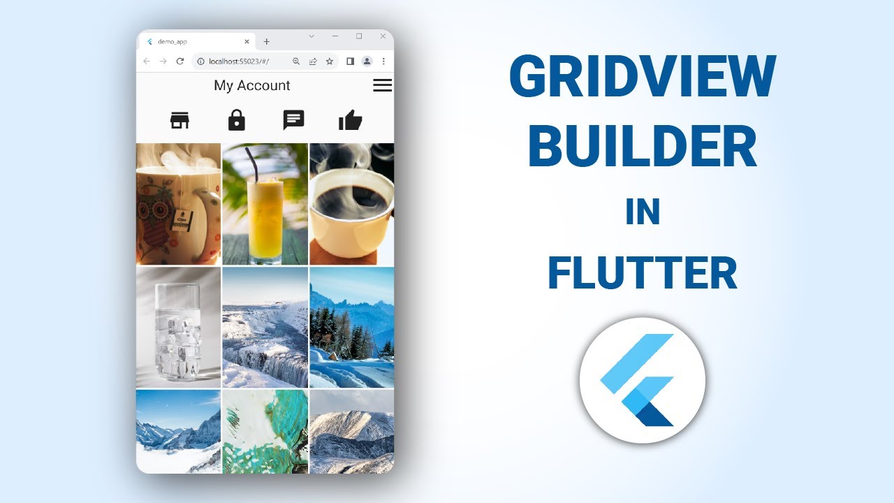How to make a scrollable Grid in Flutter using GridView Builder.