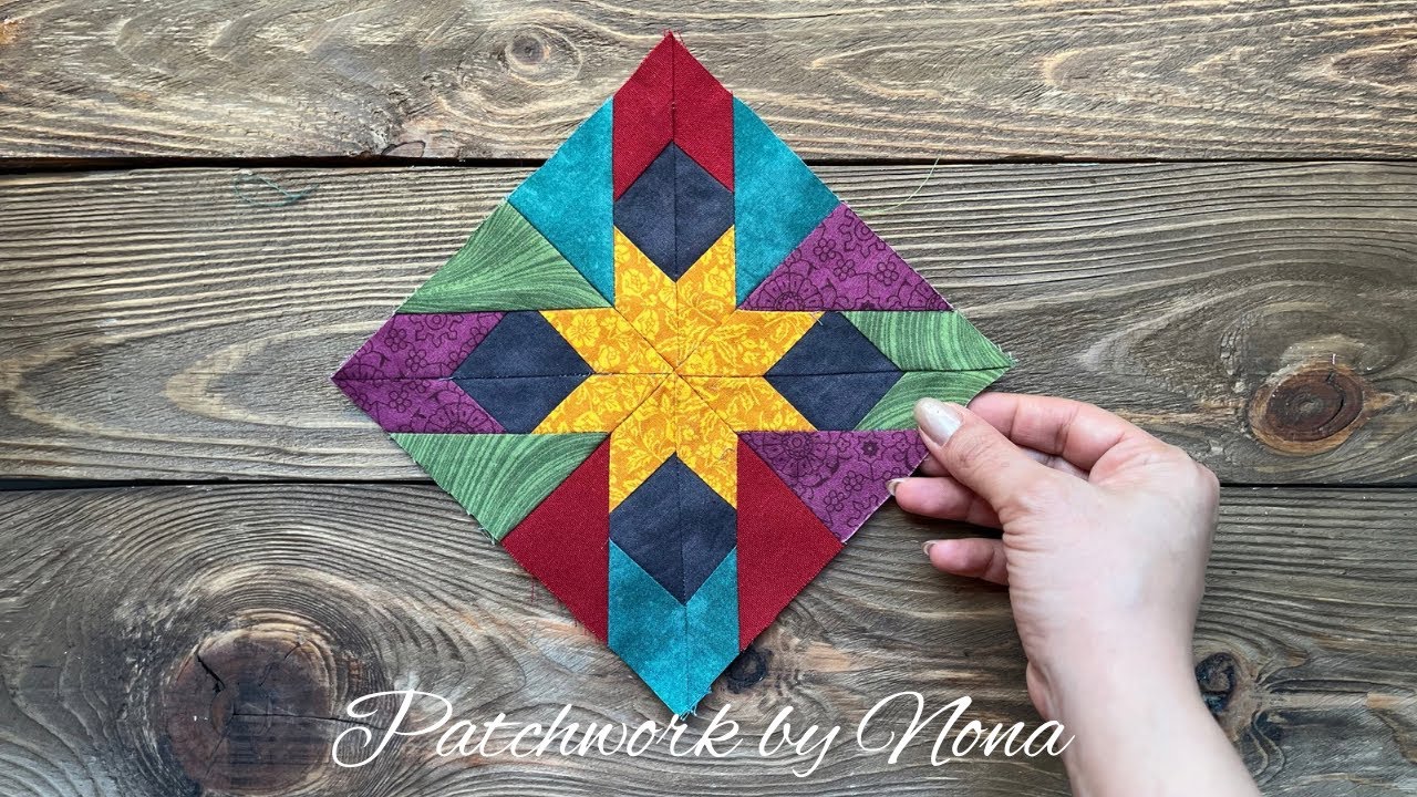 “Learn How to Make This Stunning Star Quilt Block | Easy Patchwork Tutorial