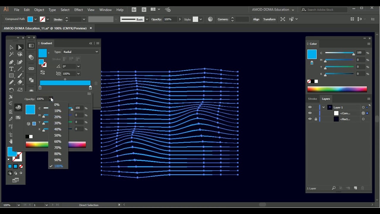 Illustrator tutorial | Quick Tip | Simple Waves