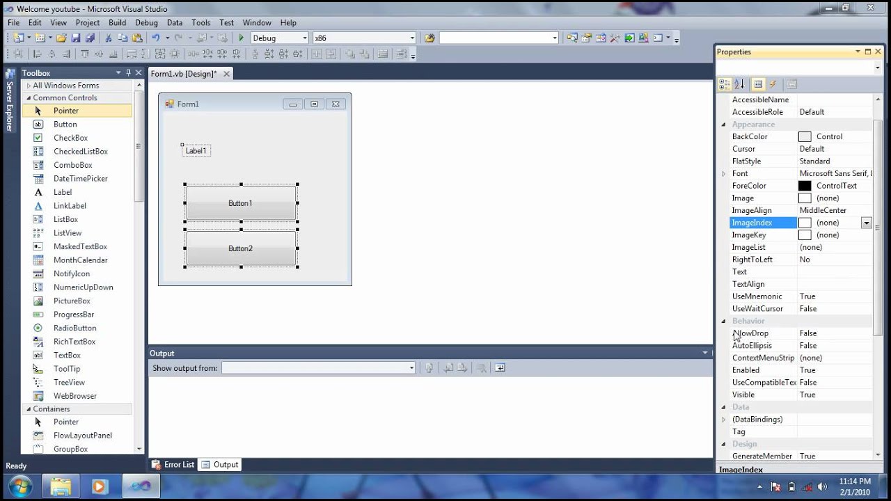 Microsoft visual basic 2010 tutorial 1 (introduction of visual basic).avi