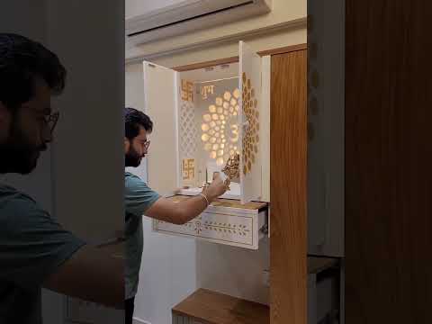 😯Best Wall 🕉 Mandir for home| Ft.Pooja Mahajan #shorts #imagisionstudio