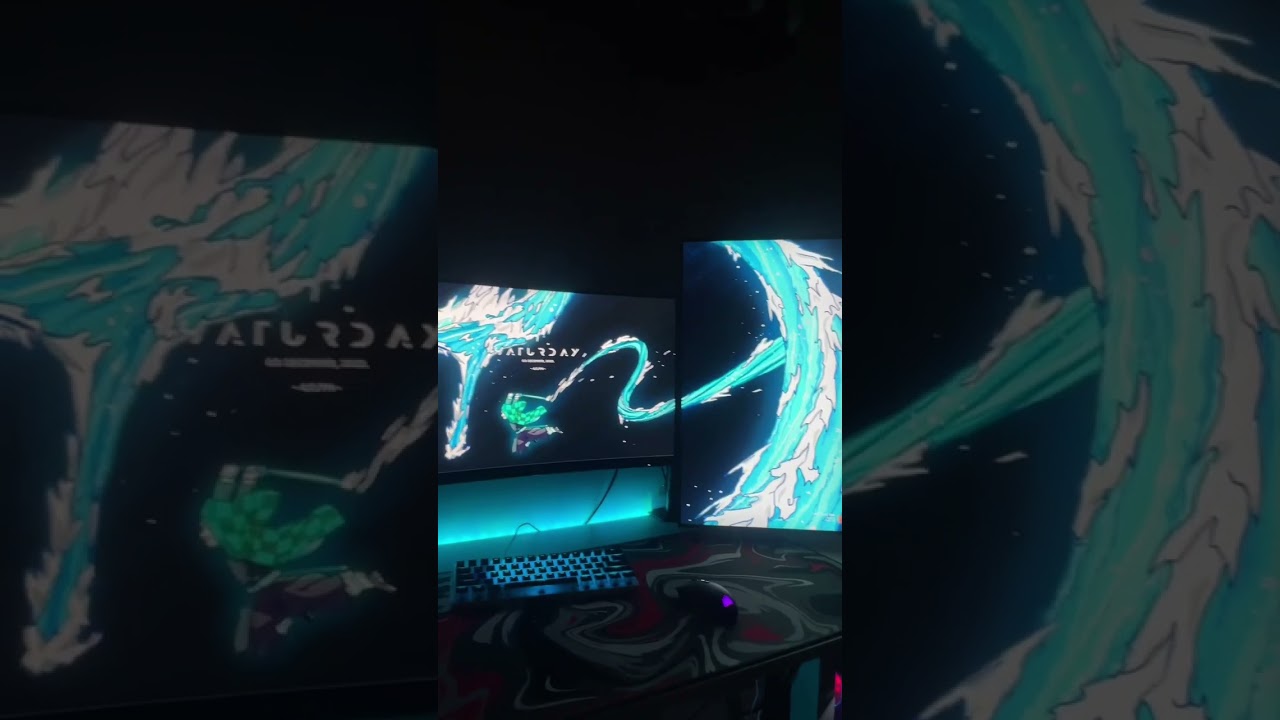Best wall papers on wallpaper engine demonslayer edition #pc #pcsetup #pctips #wallpa... #shorts