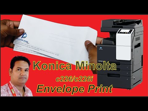 Envelope Print, envelope prin KONICA MINOLTA bizhub c226i/c226