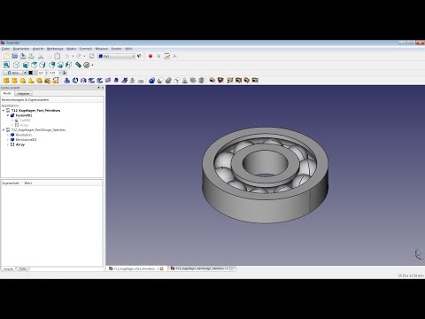 FreeCAD Lesson 12 - Ball Bearing Video Lecture - Mastering FreeCad: Tutorial for Beginners ...
