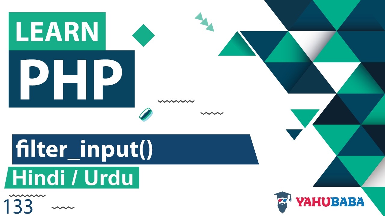PHP Filter_Input Function Tutorial in Hindi / Urdu