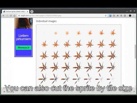 How to convert image sprite sheet to animated GIF or APNG