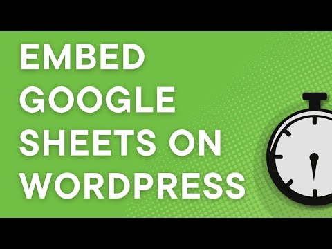 Embed Google Sheets on a Wordpress blog, step by step (2023)